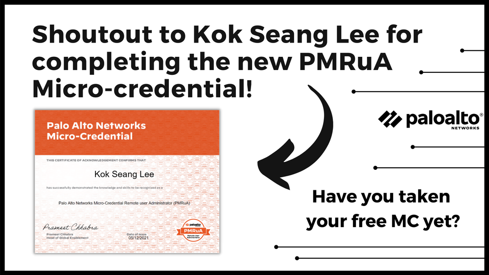 LIVEcommunity - Congratulations to Kok Seang Lee for Passing the PMRuA ...