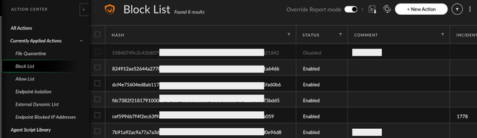 LIVEcommunity - [Corte XDR/XSIAM]ファイルハッシュを使って制御する - Block List/Allow List - LIVEcommunity - 521848