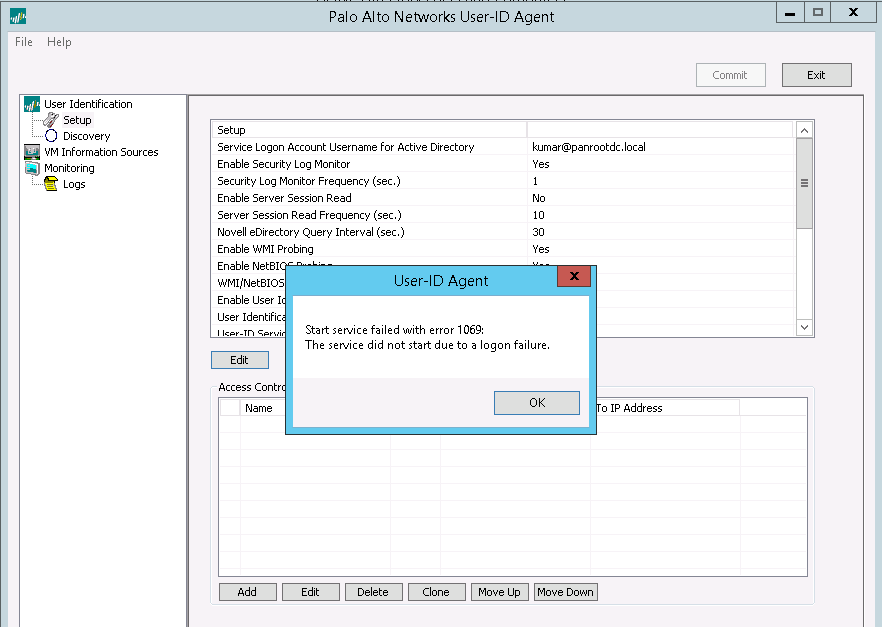 How to Install User-ID Agent and Prevent 'Start service failed with ...