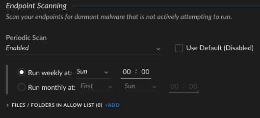LIVEcommunity - Cortex XDR Periodic Endpoint Scanning schedule ...