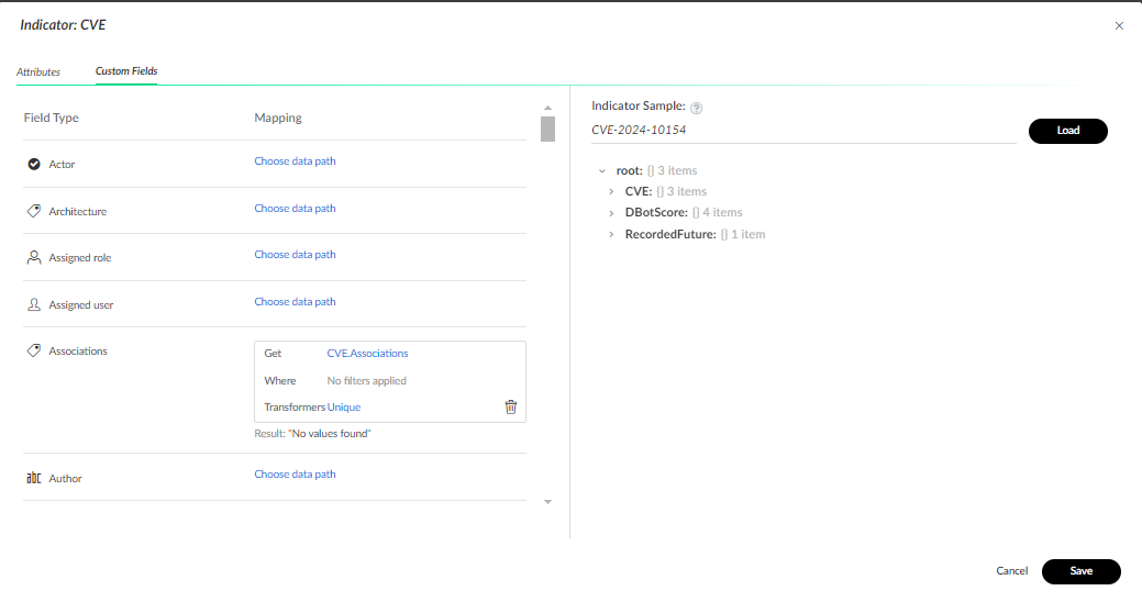 LIVEcommunity - Missing context in indicator preview. I executed an NVD reputation command on ...