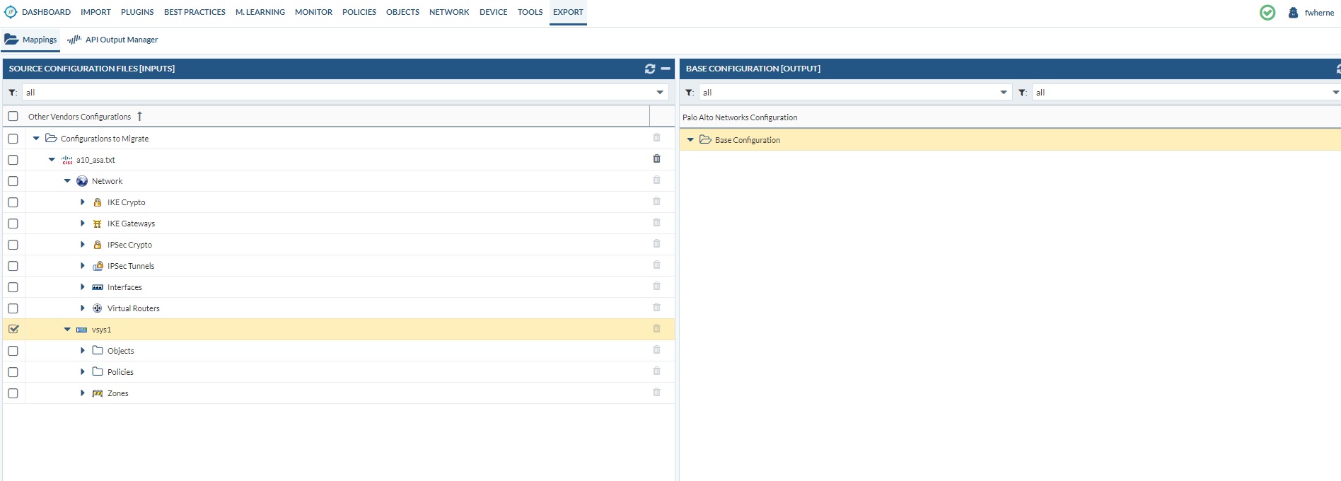 Solved: LIVEcommunity - Base Configuration[Output] empty - LIVEcommunity - 554302