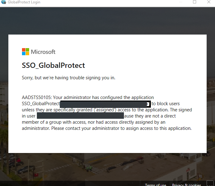 LIVEcommunity - Page to login global protect after connect not appear ...