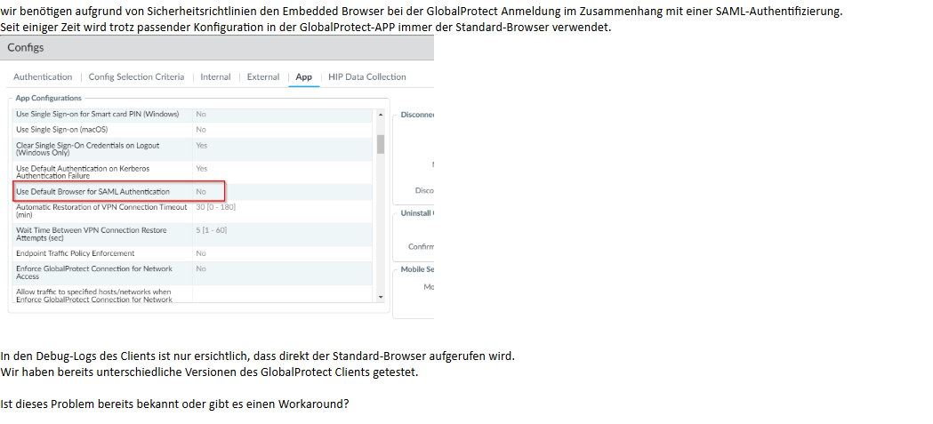 Solved: LIVEcommunity - Use "Embedded Browser" within SAML ...