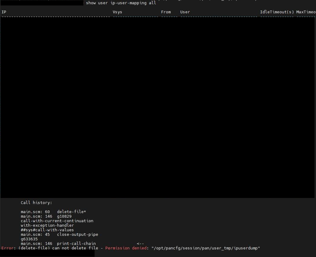 LIVEcommunity - Firewall CLI showing call history - LIVEcommunity - 592961