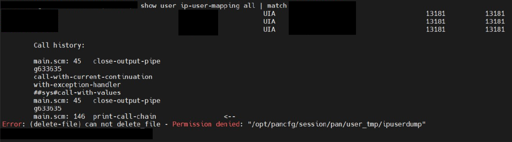 LIVEcommunity - Firewall CLI showing call history - LIVEcommunity - 592961