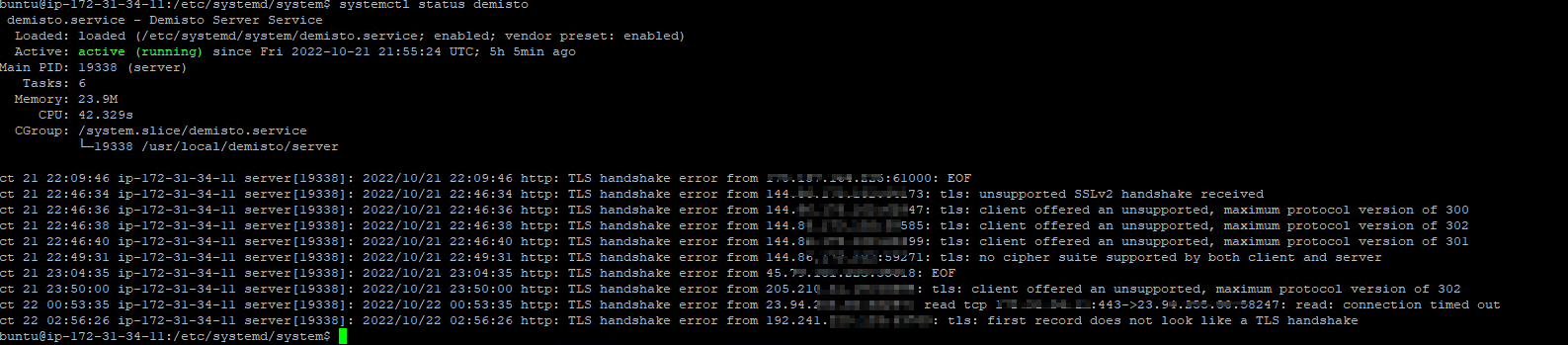 Solved: LIVEcommunity - Cortex XSOAR TLS handshake error - LIVEcommunity - 518813